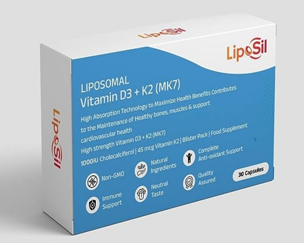 LIPOSIL LIPOSOMAL Vitamin D3 + K2 Capsule 30 Expiry 06-2026 ...
