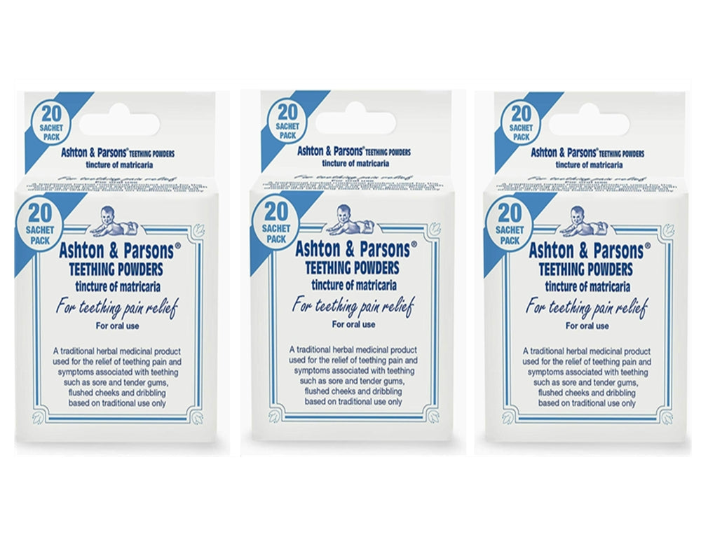 Ashton And Parsons Infant Powders For Teething - 20 Sachets Pack 6 Exp ...